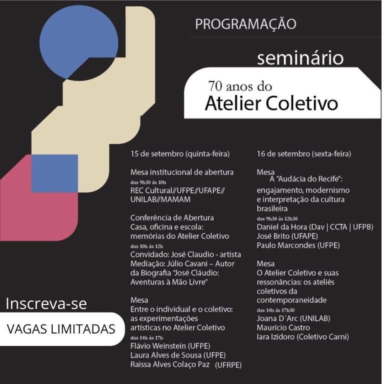 Unilab participa do Seminário 70 anos do Atelier Coletivo: Memória e ...