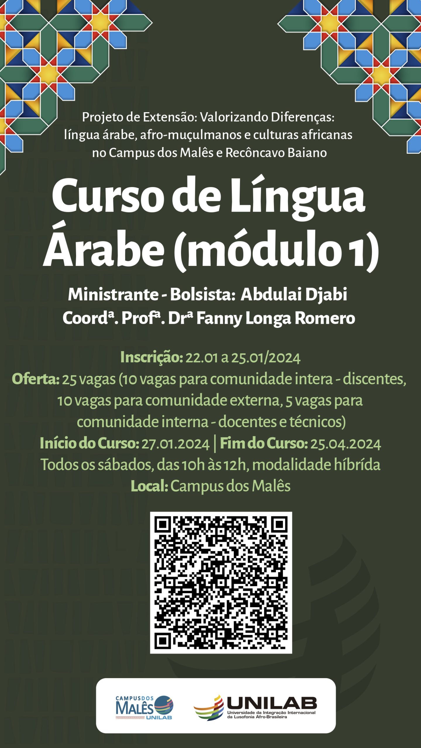 Até 25/01, abertas inscrições para curso de extensão em Língua Árabe ...