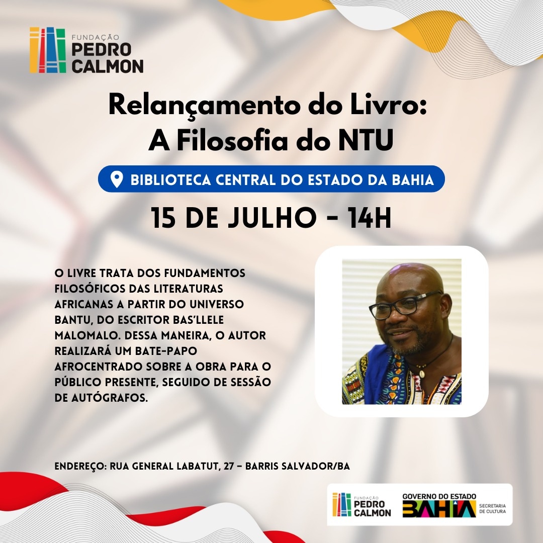 Professor Bas´Ilele Malomalo faz o relançamento do seu livro “Filsofia ...